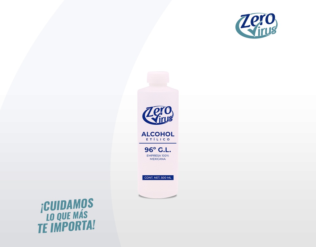Alcohol Etílico de 500 ml | ZeroVirus